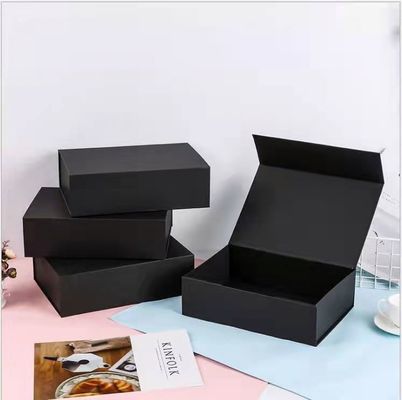 Customized Black Magnetic Shoe Box Paperboard Fancy Packaging Box